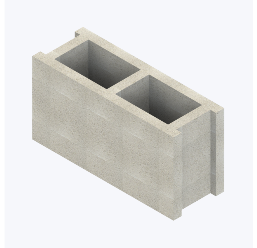 Terrablock | Bloque Liso H15 en Concreto 15x19x39